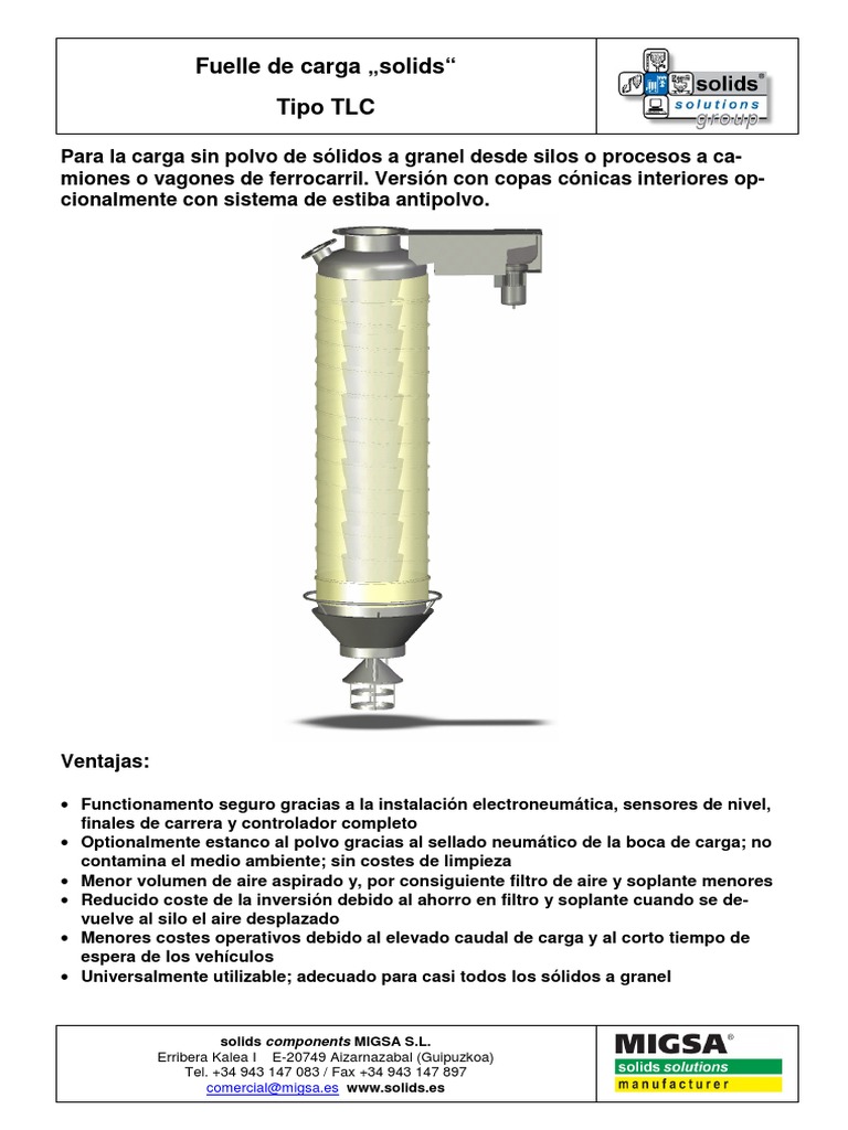 Fuelle de Carga Solids" Tipo TLC | PDF | Tecnología de vehículos ...