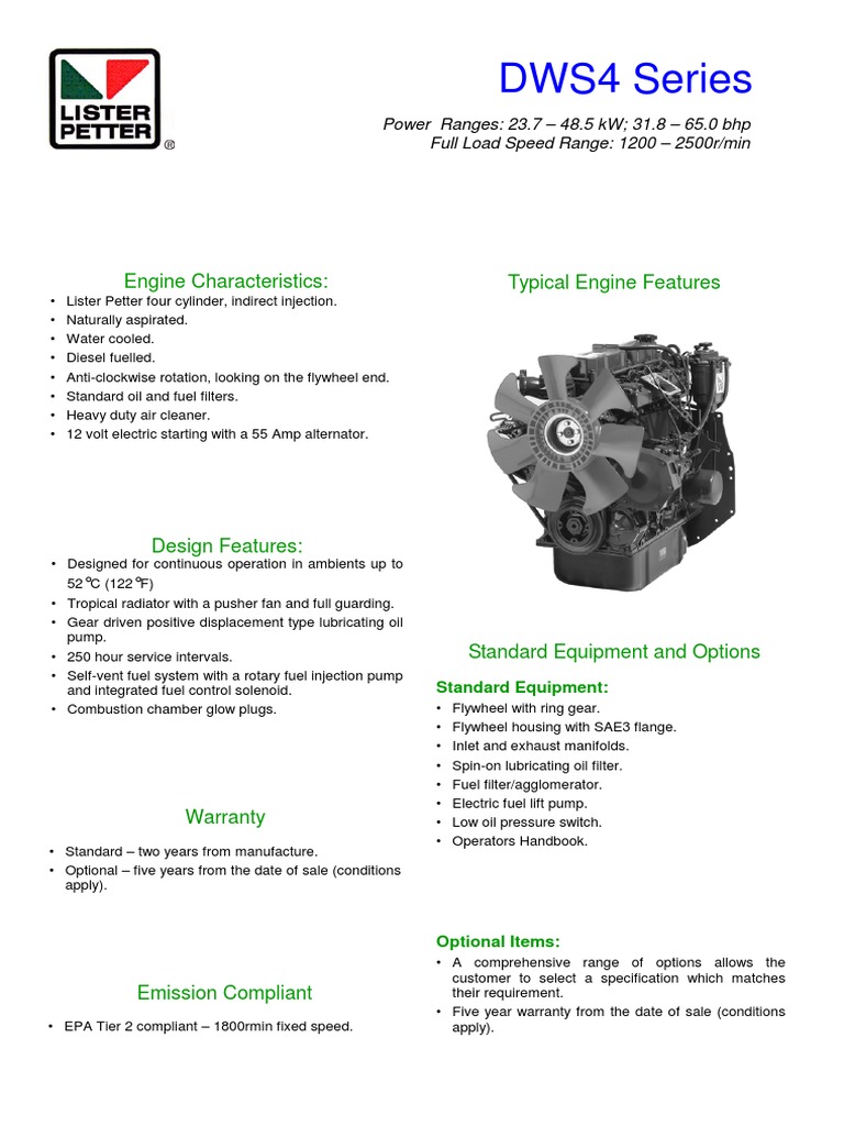 DWS4 | PDF | Horsepower | Pump