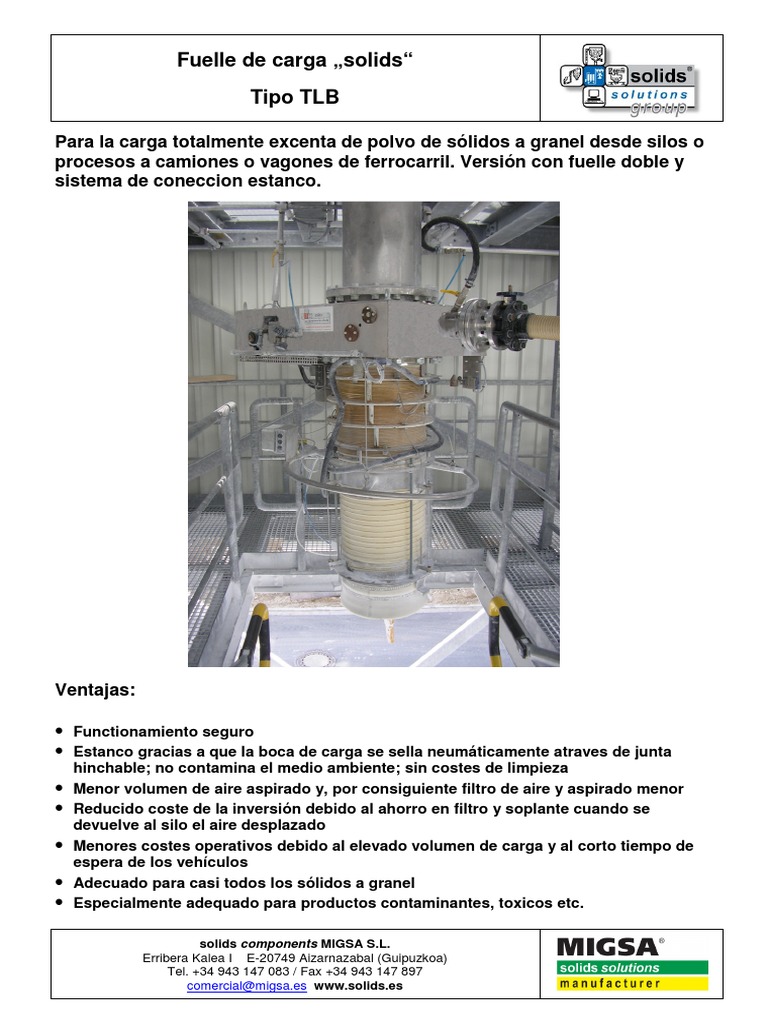 Fuelle de Carga Solids" Tipo TLB | PDF | Tecnología de vehículos ...
