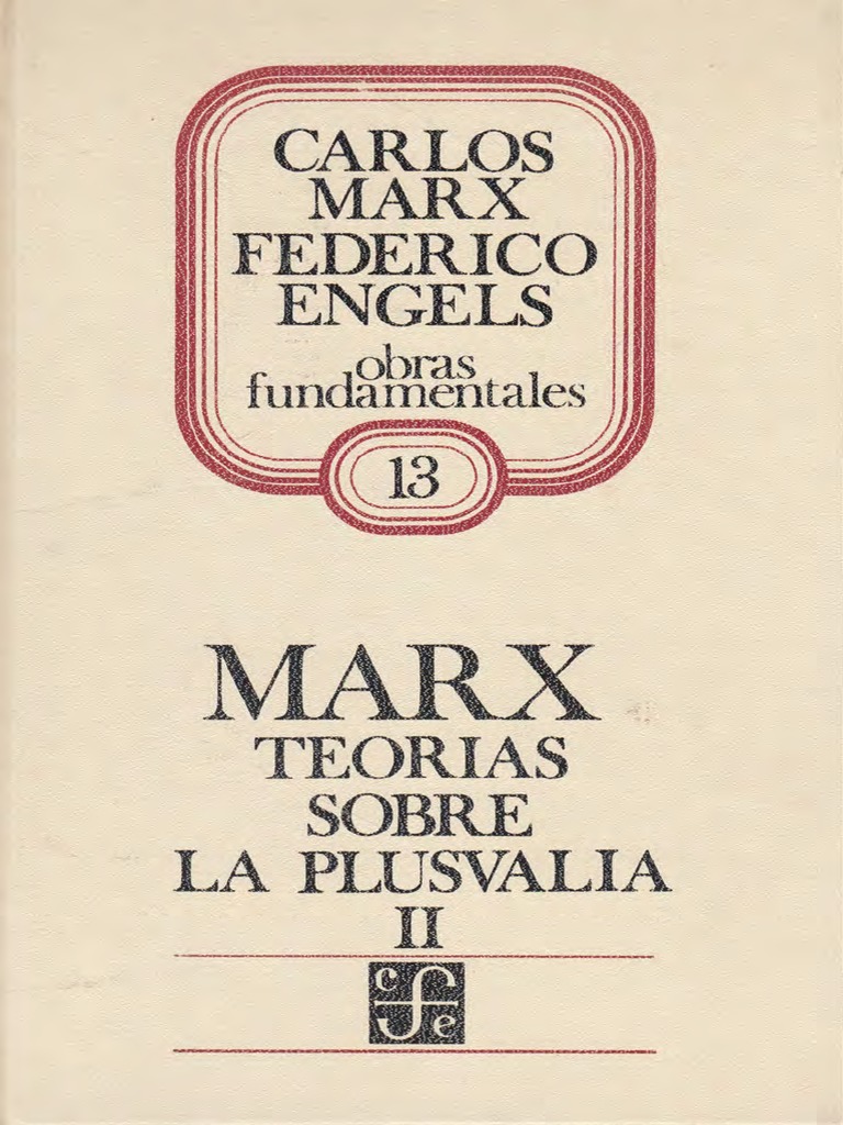 Marx_Teorías-sobre-la-plusvalía-II | PDF