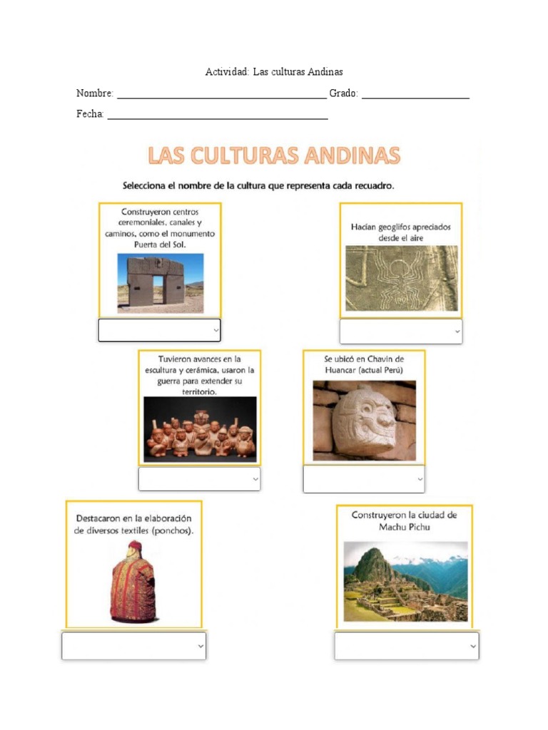 Culturas Andinas: Historia y Tradiciones | PDF