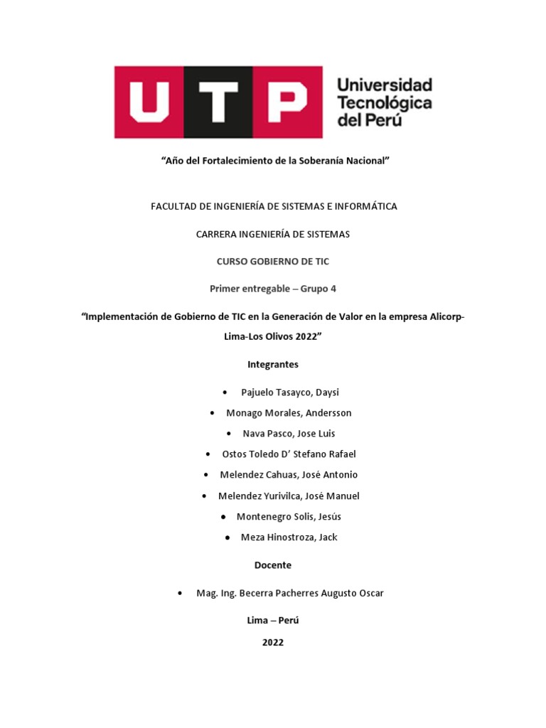 2do Entregable - GRUPO 04 | PDF | Marketing | Cobit