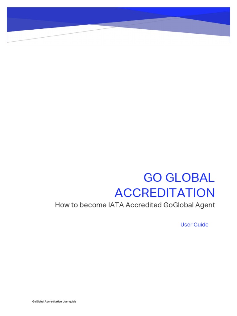 GoGlobal Accreditation User Guide | PDF | Computing