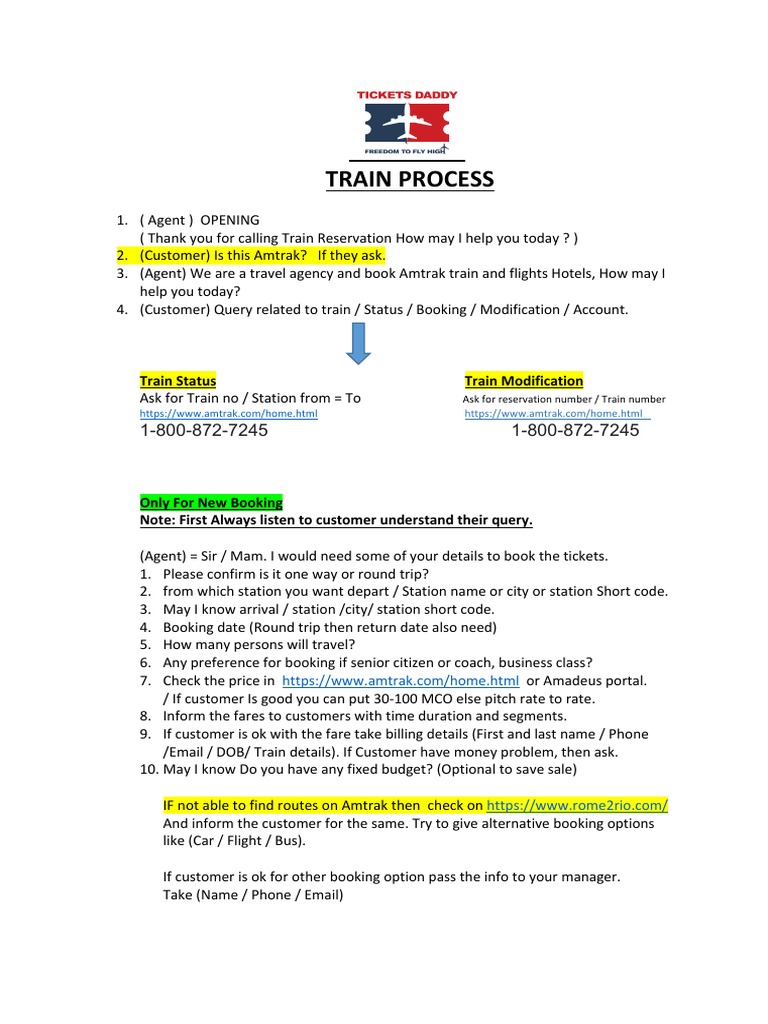 Train Process TK | PDF | Service Industries