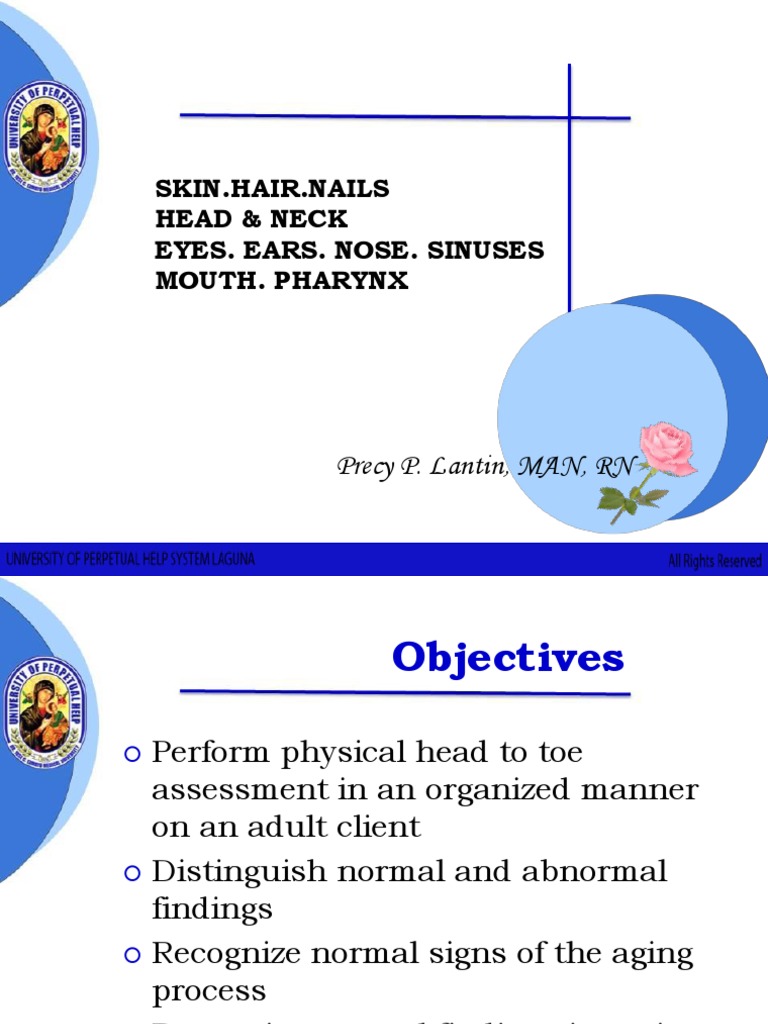 Skin - Hair.Nails Head & Neck Eyes. Ears. Nose. Sinuses Mouth. Pharynx ...