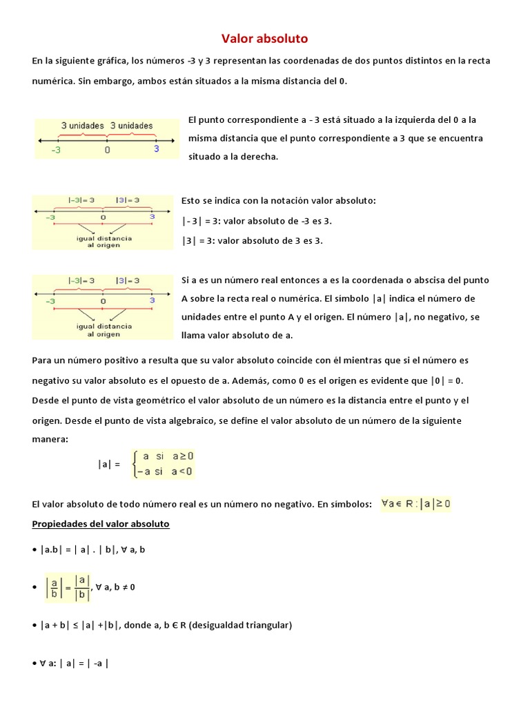 Propiedades Del Valor Absoluto | PDF