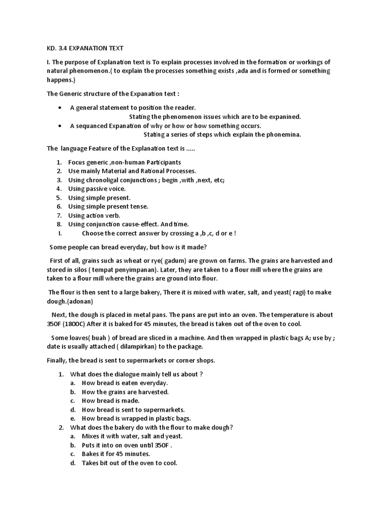 KD .3. 8 Explanation Text Fix | PDF | Chocolate | Cocoa Bean