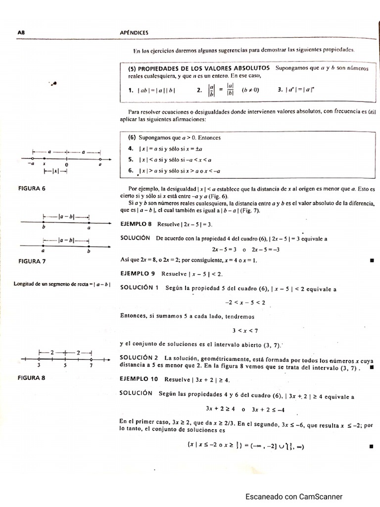 1.7 Resolución de Desigualdades Que Incluyan Valor Absoluto | PDF