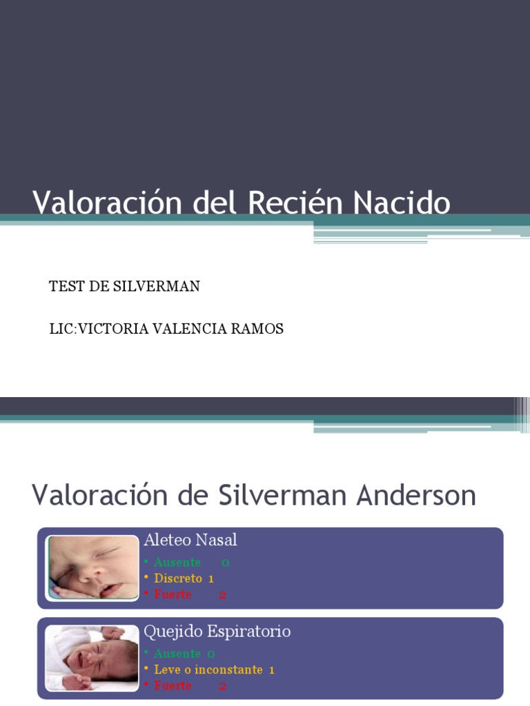 Test de Siverman Diapositivas | PDF