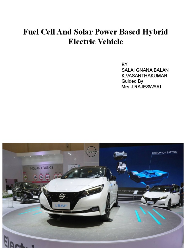Fuel Cell and Solar Power Based Hybrid Electric Vehicle-1 | PDF | Solar ...
