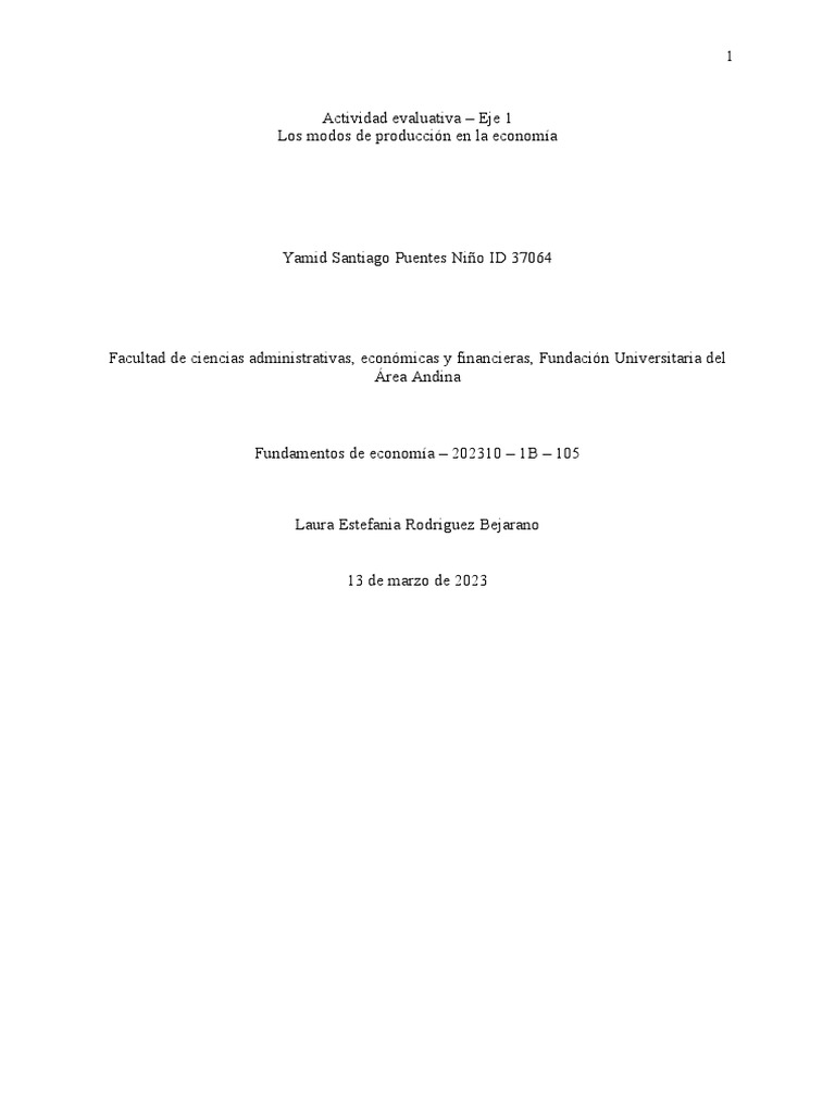 Actividad Evaluativa Eje 1 - Fundamentos de La Economia | PDF ... Actividad Evaluativa Eje 1 - Fundamentos de La Economia | PDF ...