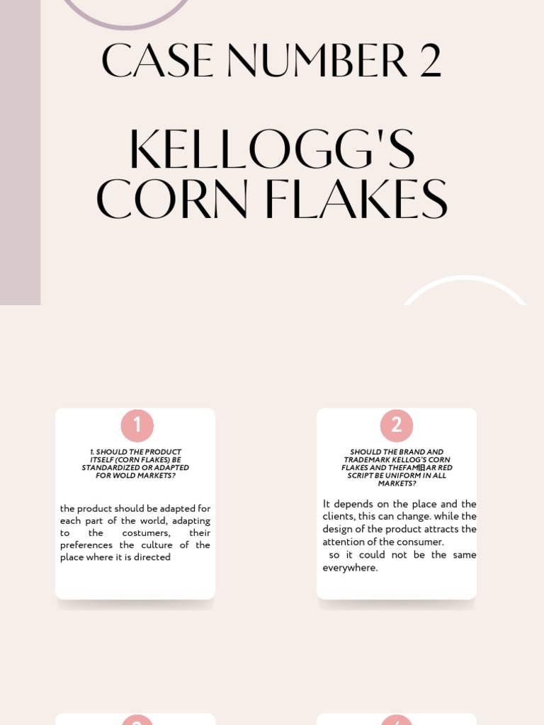 Case Number 2: Kellogg'S Corn Flakes | PDF