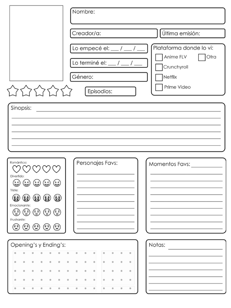 Plantilla Anime | PDF