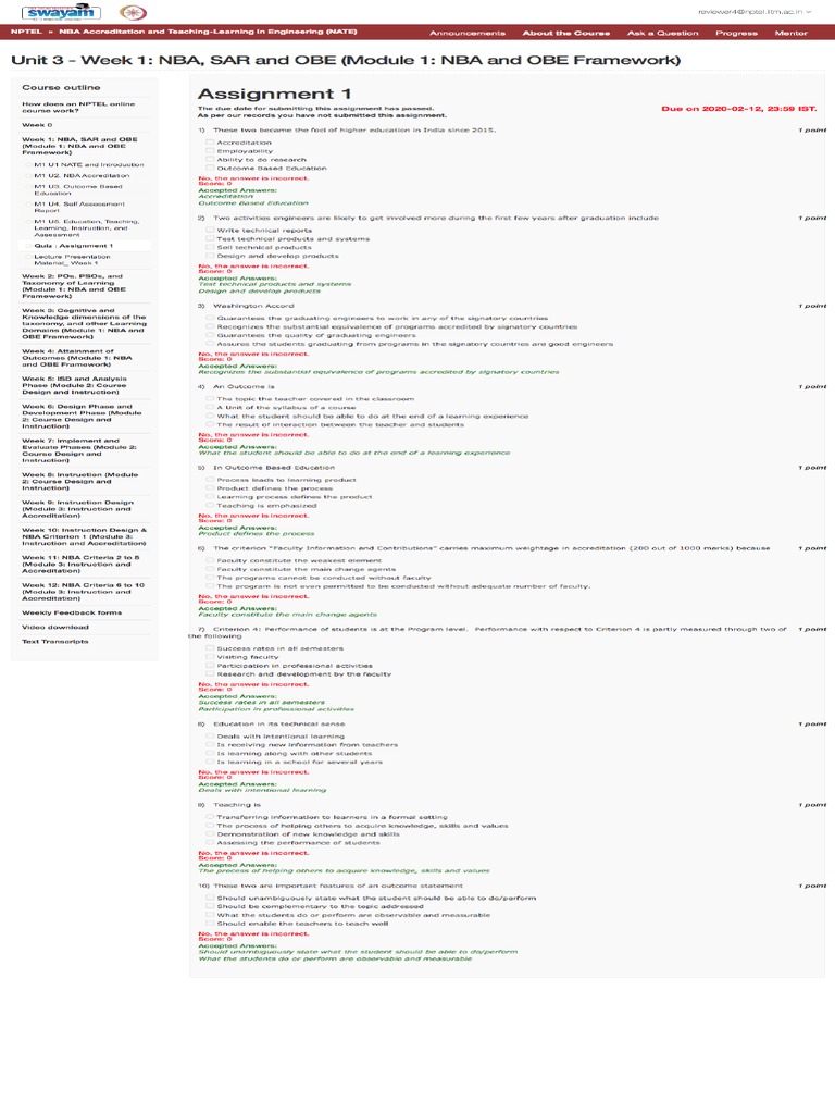 Noc20 Ge11 Assessment Id Week 1 | PDF