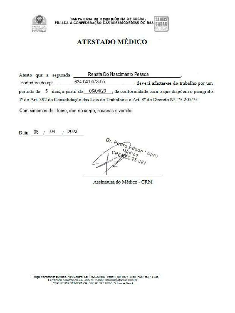 Atestado | PDF