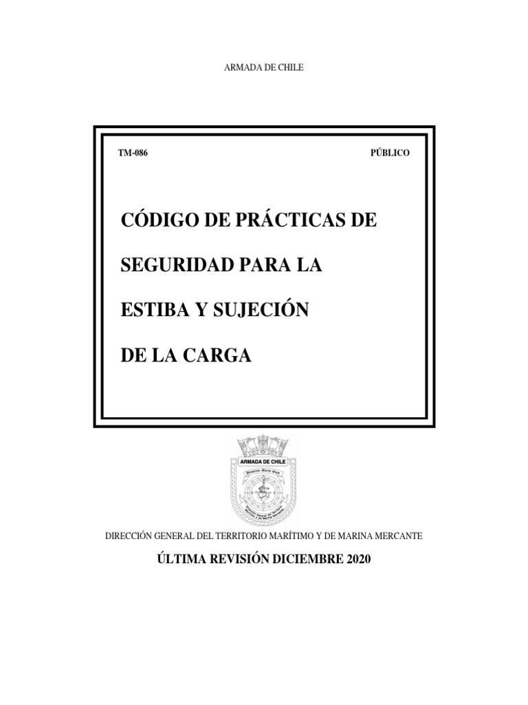 Código de Prácticas de Estiba TM-086 | PDF | Tecnología