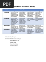 Diorama Project Rubric | PDF | Cognition | Psychological Concepts