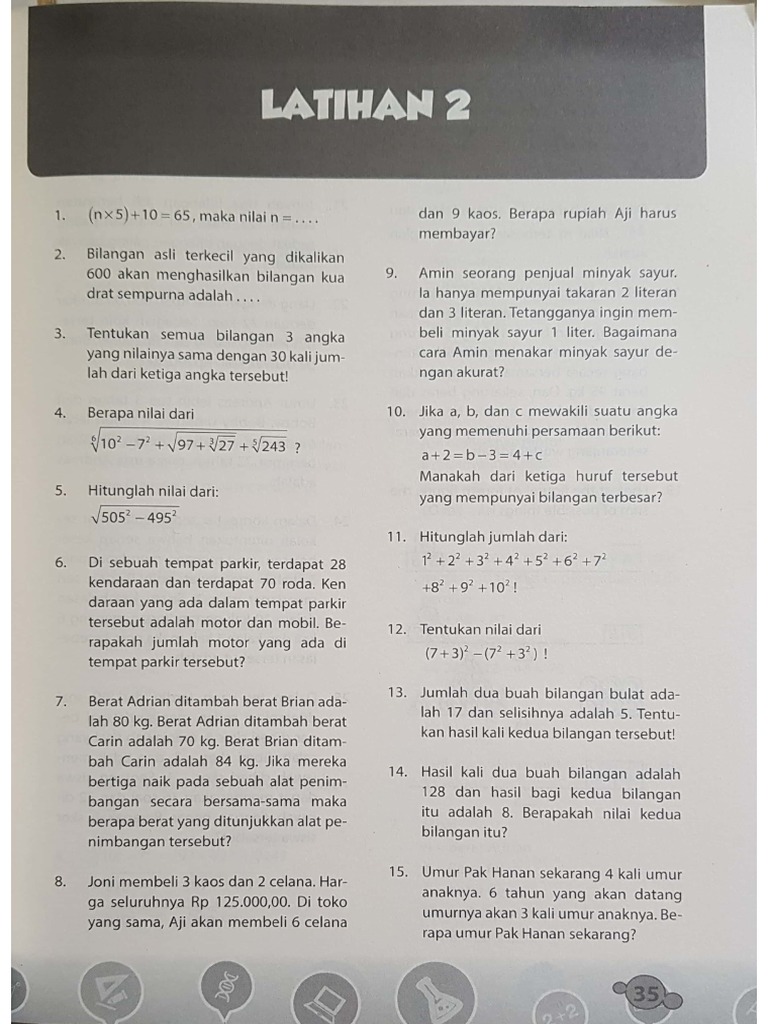 OSN Math - Latihan 2 | PDF