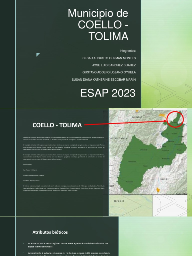 Presentacion Municipio - de - COELLO - TOLIMA-1 | PDF