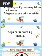 Filipino1 - Q3 - Module14 - Mga Babala Sa Paligid - v1 | PDF