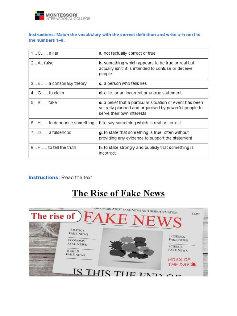 The Rise of Fake News | PDF | News | Communication