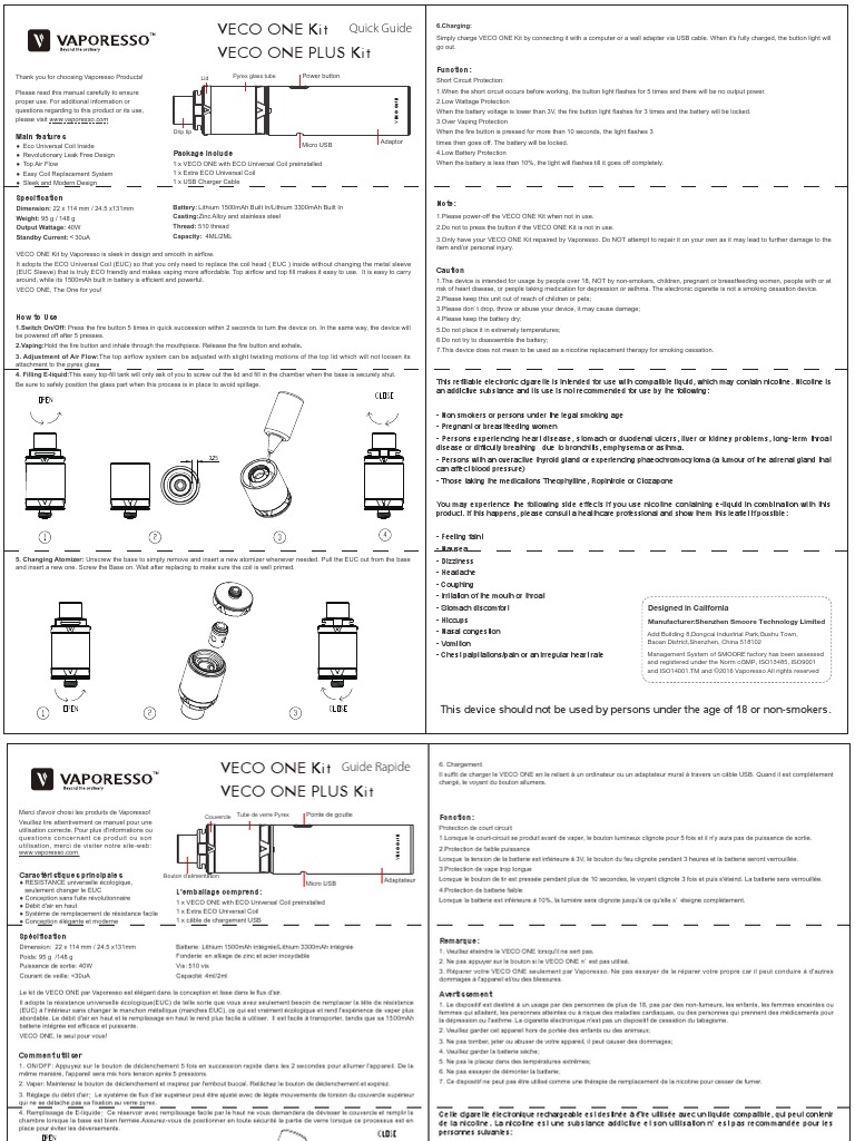 Veco One (Plus) Manual | Download Free PDF | Medical Specialties ...