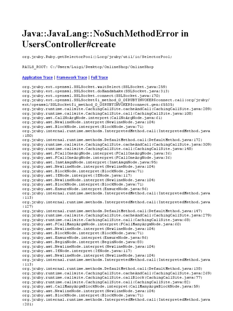 Exception User Registration | PDF | Java Platform | Systems Engineering