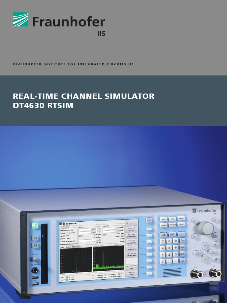Real-Time Channel Simulator DT4630 Englisch | PDF | Radio | Analog To ...