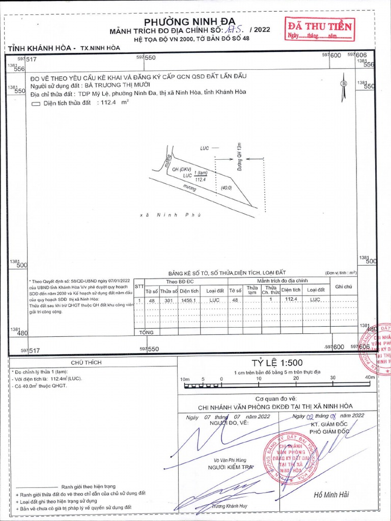 (Mẫu có phần chưa đc Cấp GCN QSD đất) | PDF