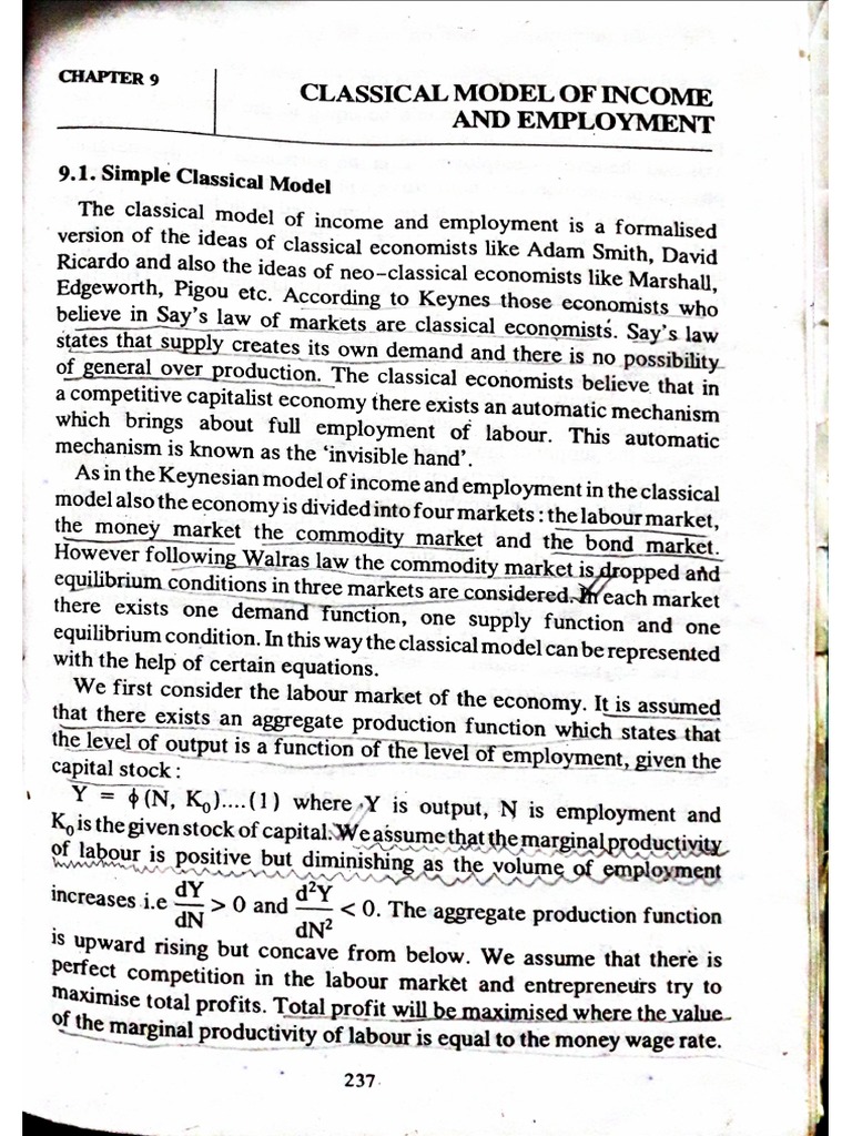 Classical Model (Sarkhel) | PDF