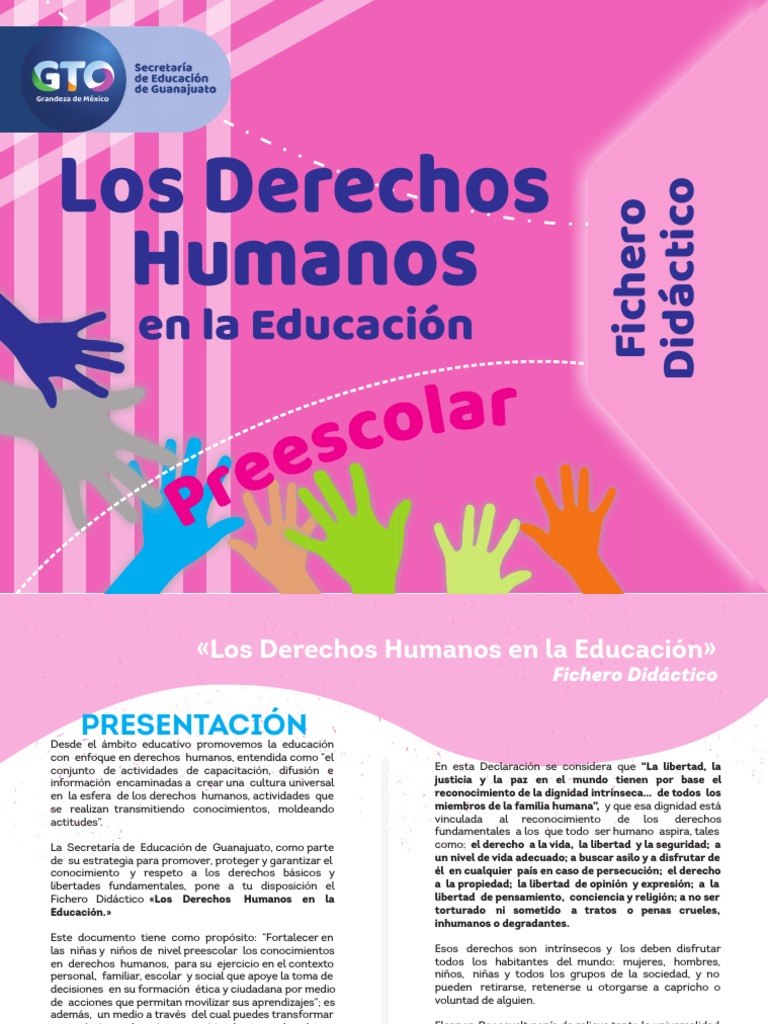 1 - Fichero Preescolar | PDF | Derechos | Derechos humanos