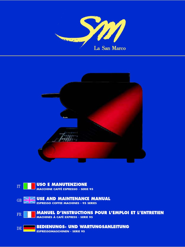 Espresso Machine Manual | PDF | Valve | Water Heating
