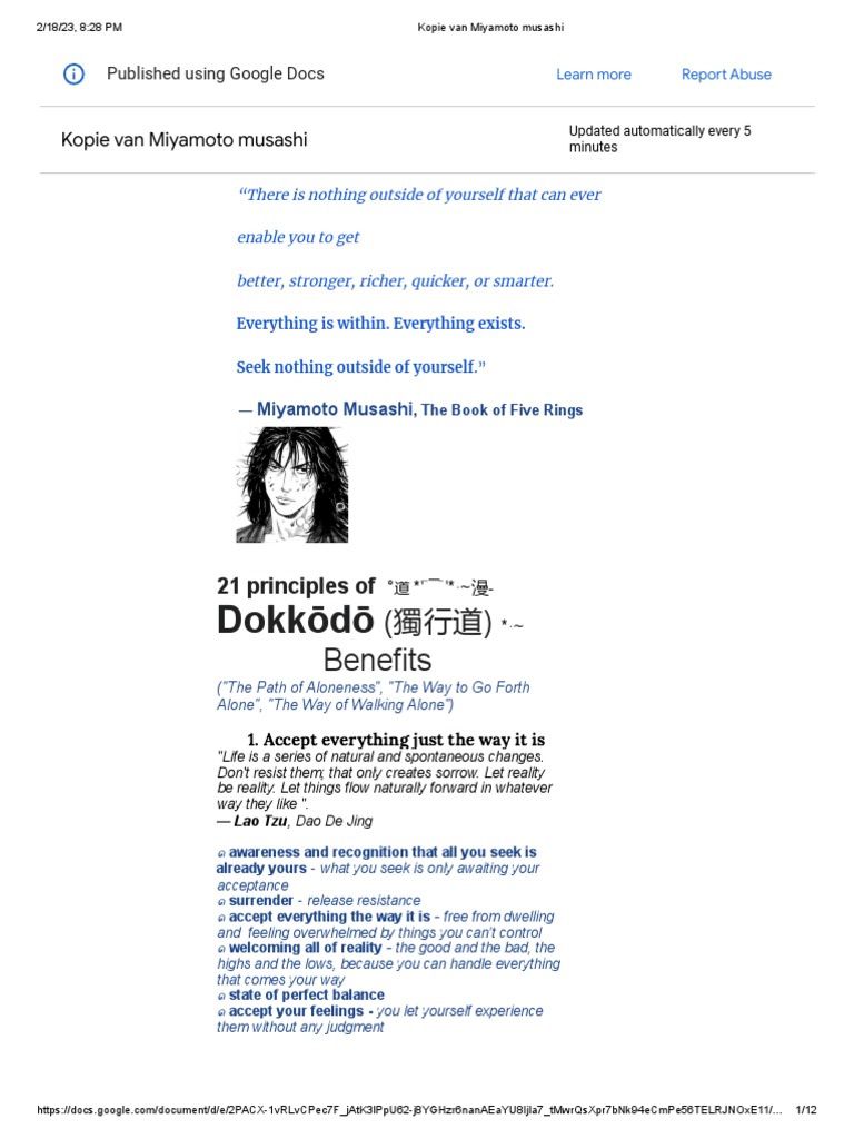 Kopie Van Miyamoto Musashi | PDF | Love | Eating