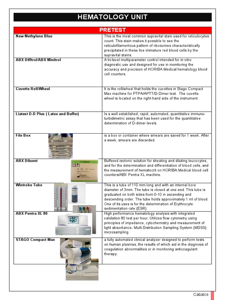 4 - Hematology Unit | PDF | Diseases And Disorders | Hematology