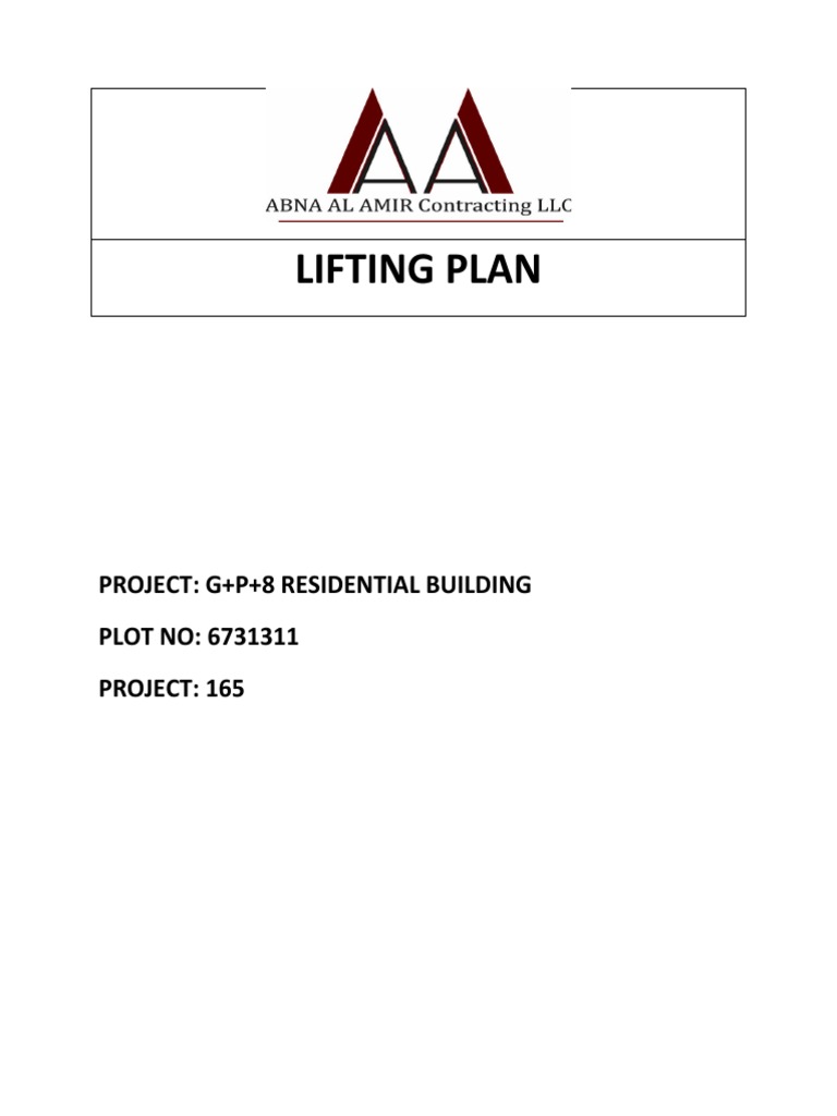 Ensuring Safety Through Proper Planning: A Lift Plan Procedure for ...