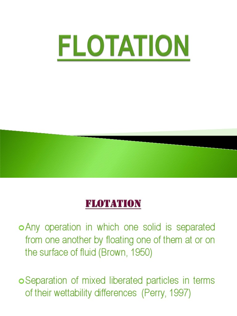 Flotation 21 | PDF | Chemical Engineering | Materials Science