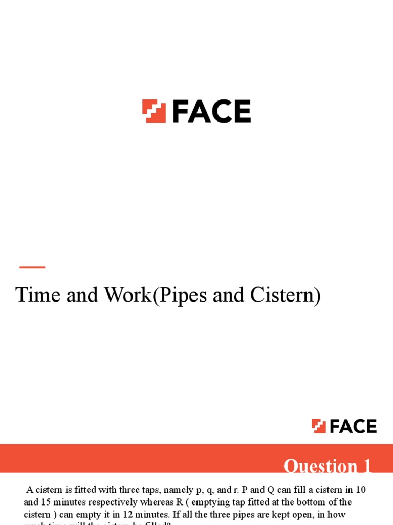 9-Pipes and Cisterns-06-01-2023 | PDF | Art