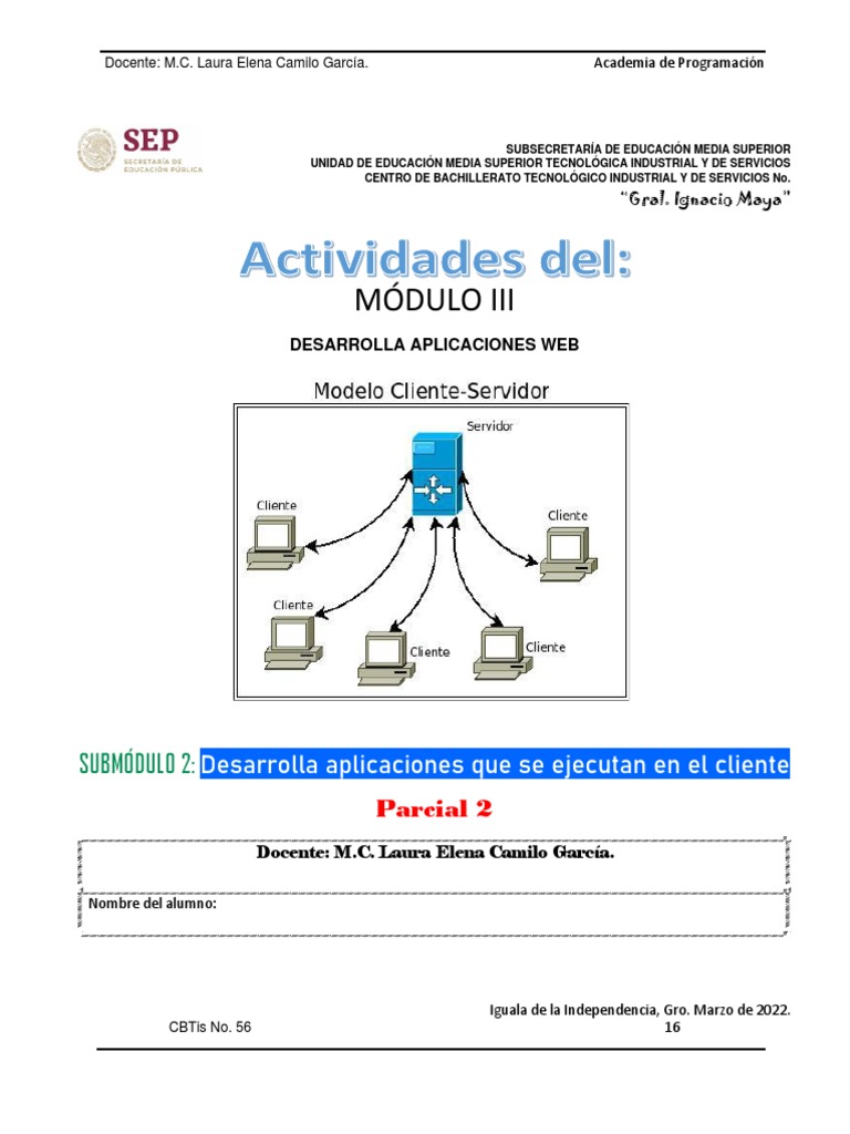 Módulo Iii: Desarrolla Aplicaciones Que Se Ejecutan en El Cliente | PDF ...