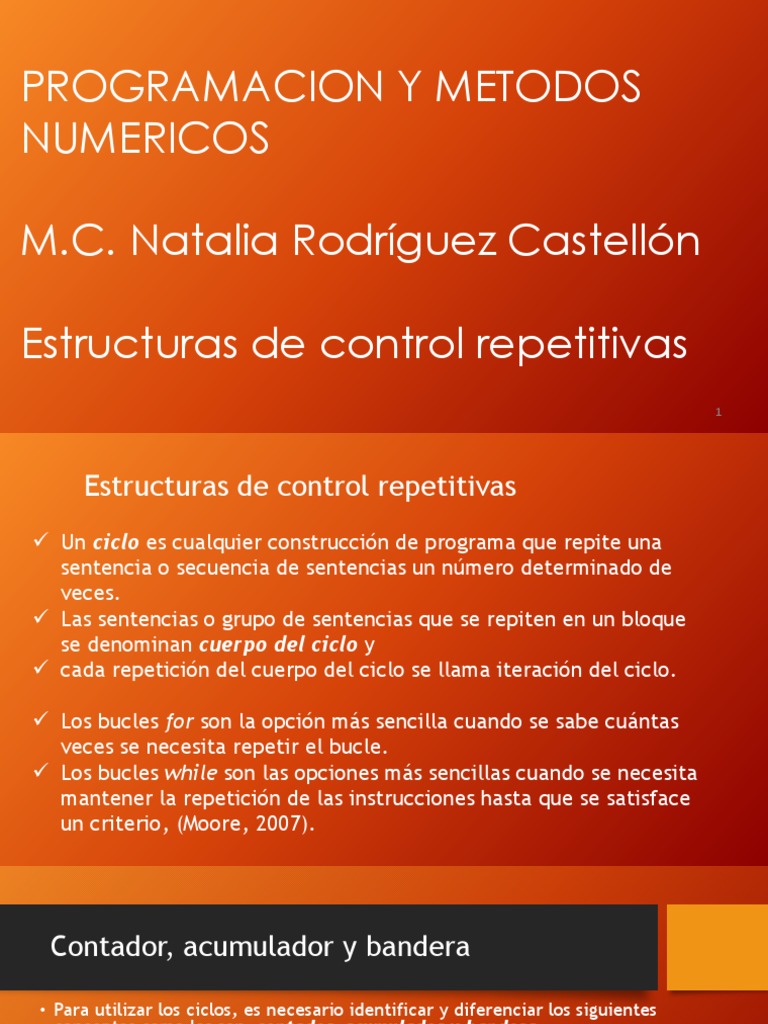 Estructuras de Control Repetitivas | PDF | Ingeniería Informática | Desarrollo de software