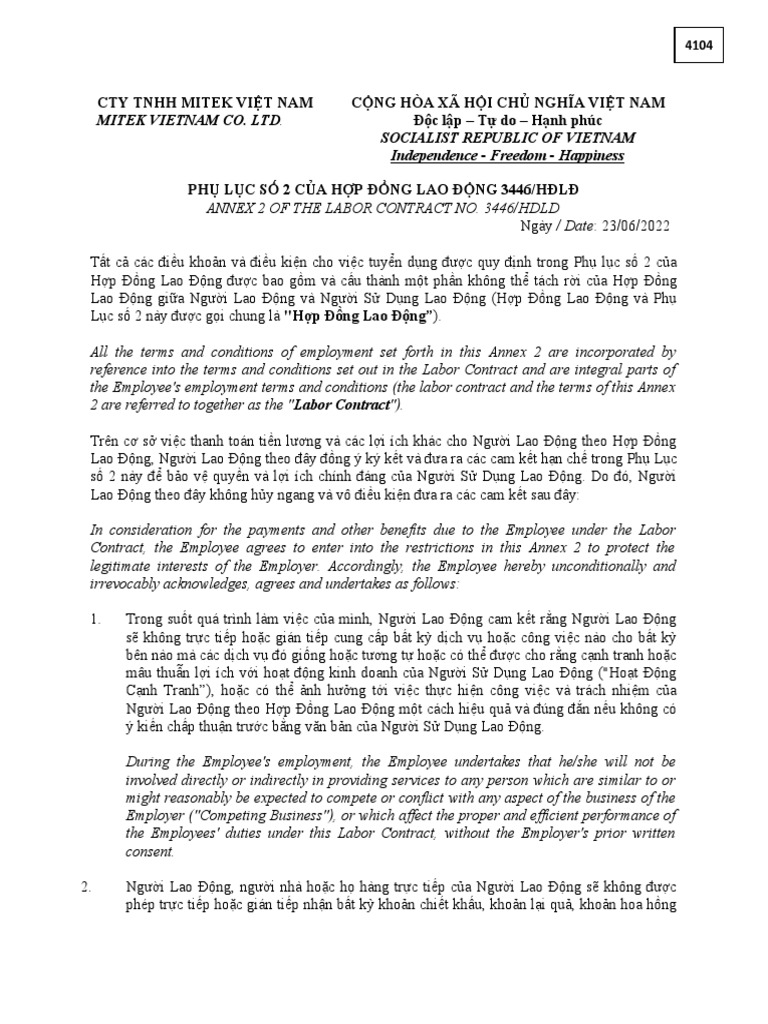 Cty Tnhh Mitek ViỆt Nam Pdf