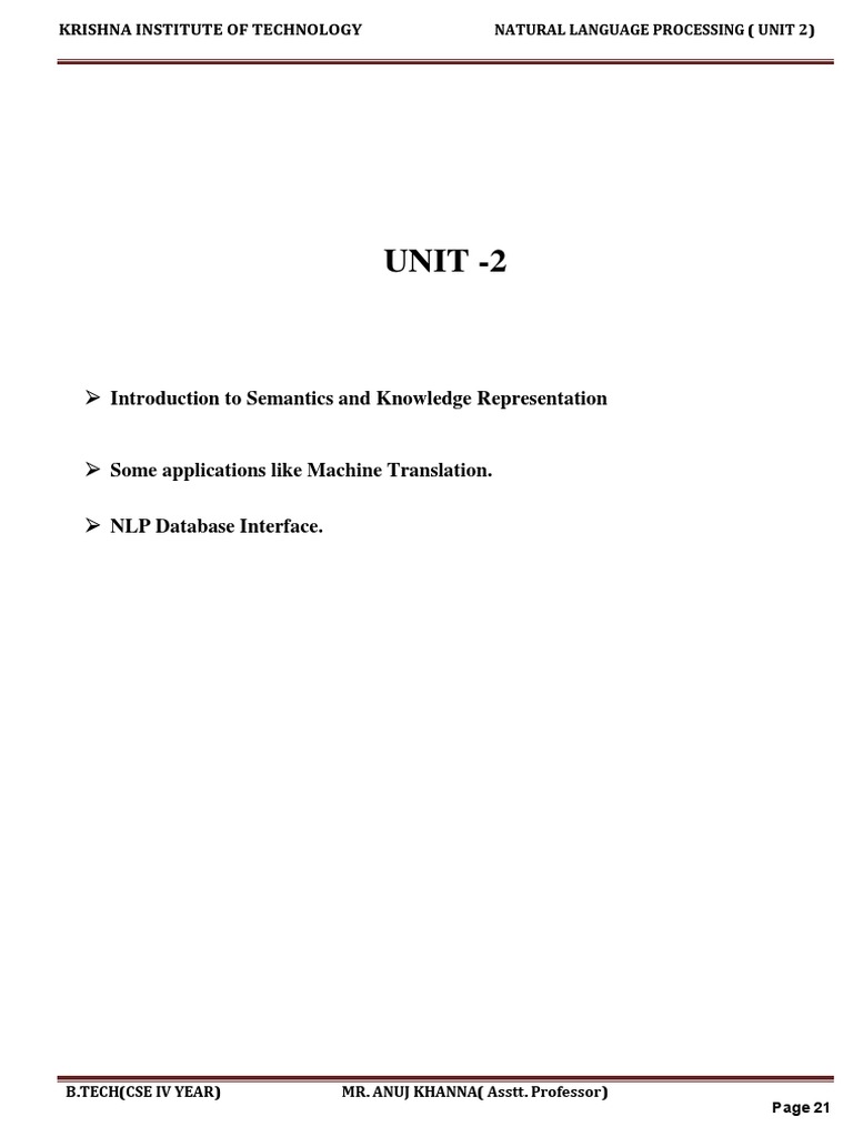 NLP UNIT 2 (Ques Ans Bank) | PDF | Information Retrieval | Part Of Speech