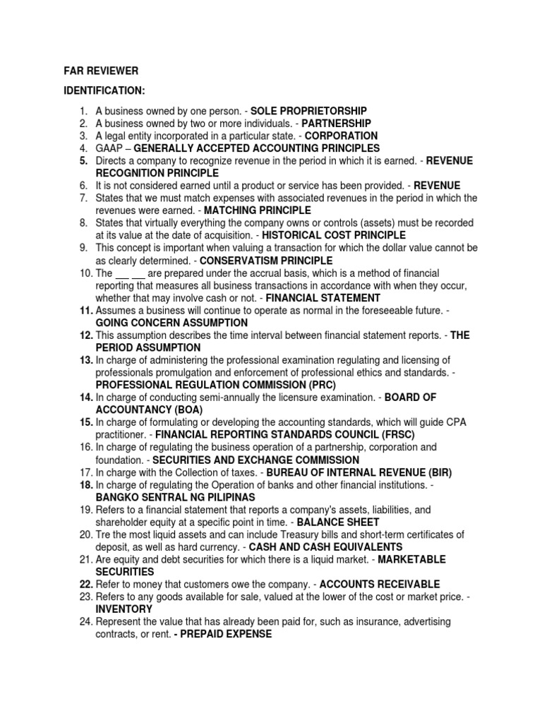 Far Reviewer 1 7 | PDF | Balance Sheet | Equity (Finance)
