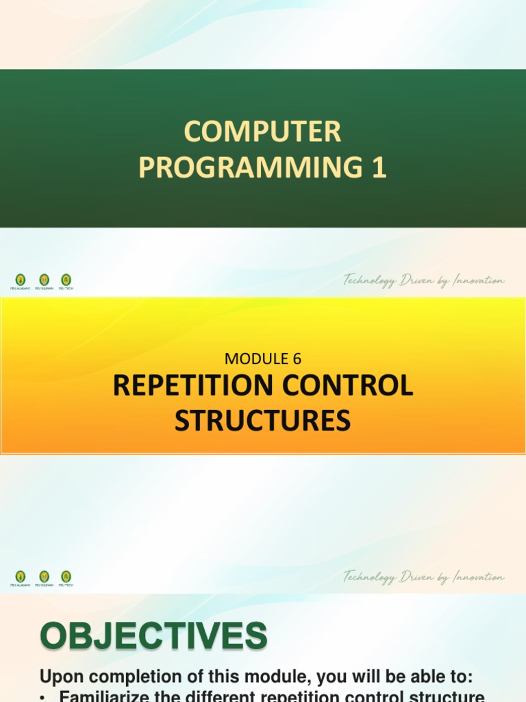 C++ Module 6: Loop Control Structures | PDF | Control Flow | Computer Program