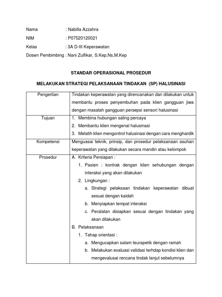 Sop SP | PDF | Karier & Perkembangan | Pengembangan Diri