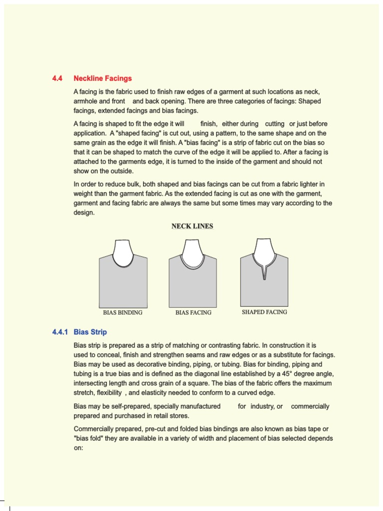 Neck Finishing | PDF | Seam (Sewing) | Sewing