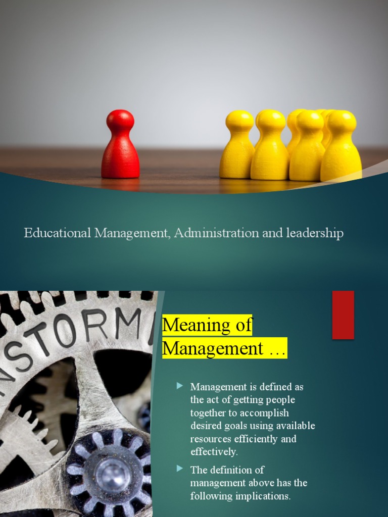 WEEK 1 Introduction Educational Management and Administration | PDF ...