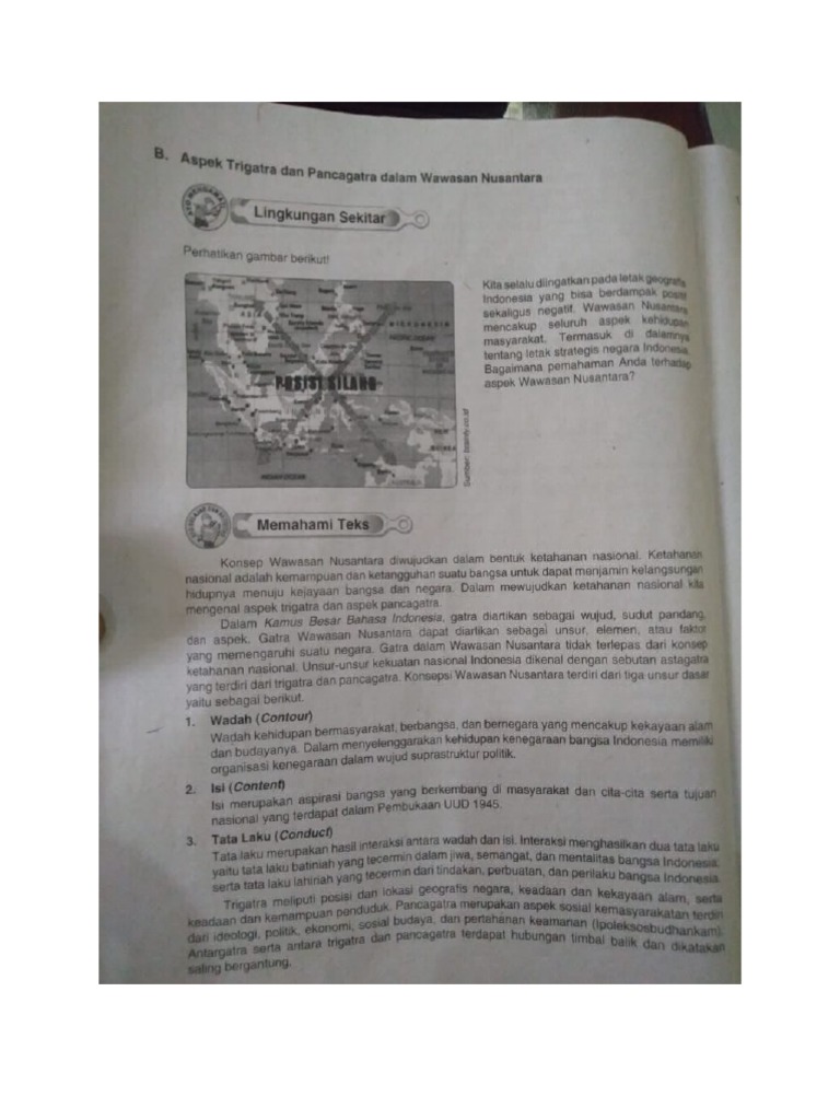 Materi Aspek Trigatra Dan Pancagatra Dalam Wawasan Nusantara | PDF