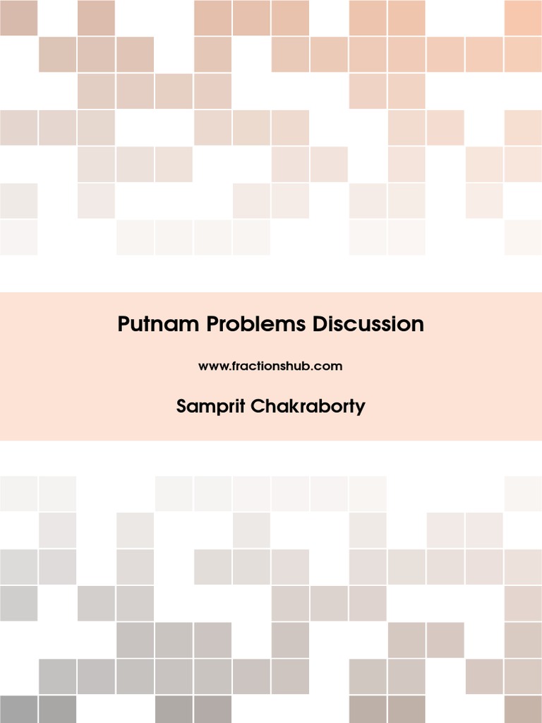 Putnam Problems Discussion | PDF