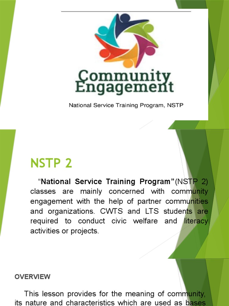 NSTP 2 PPT 1 1 | Download Free PDF | Community | Empowerment