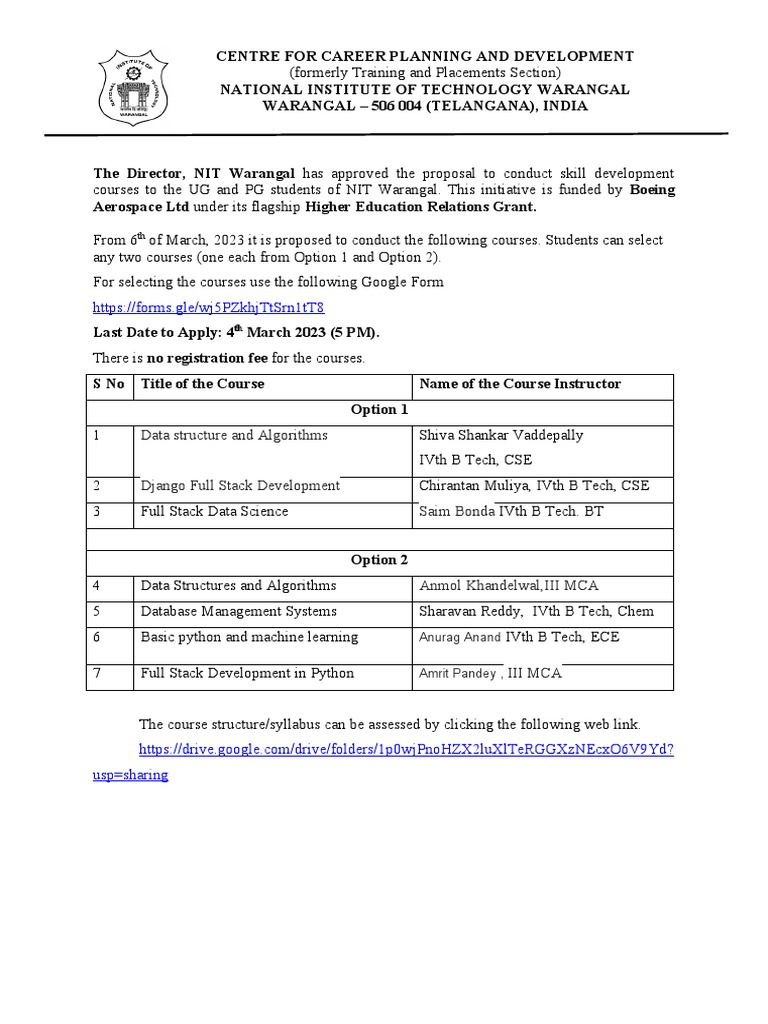 Training by CCPD - Info | PDF